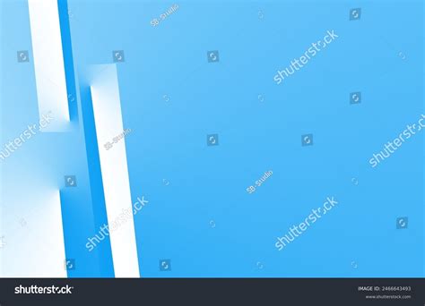 Gradient Blue White Ocean Curve Background Stock Illustration
