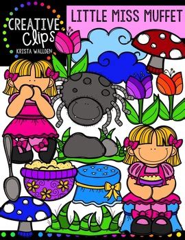 Little Miss Muffet Clipart