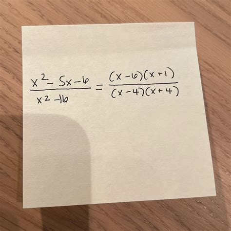 [grade 11 Algebra Simplifying Rational Expressions] Can Someone Explain To Me How One Would