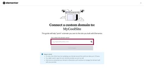 Connect A Custom Domain Elementor