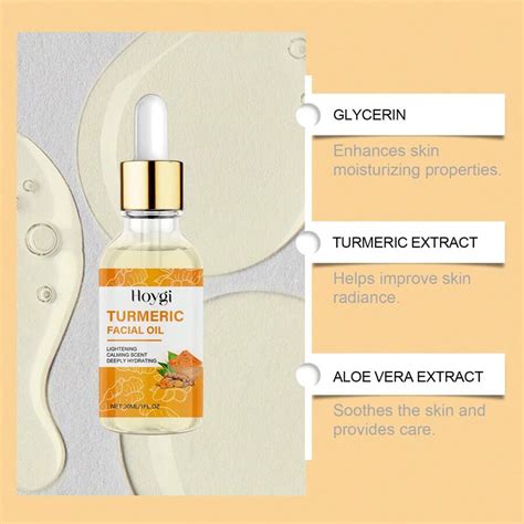 30ml1 Floz Turmeric Face Serum Soothing Firming Fading Spots
