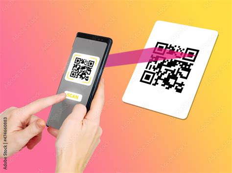 Scanning QR Code With Smartphone Mobile Phone Scan Qr Code Qr Code Payment E Wallet Cashless