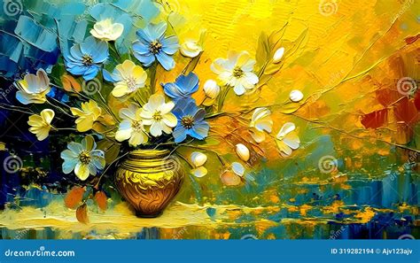 An Artistic Generated Concept Image Of A Unique Ceramic Vase On A
