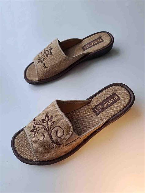 ᐉ Капці жіночі кімнатні БЕЛСТА відкриті з резинкою р 40 Бежевий B10 5 • Краща ціна в Києві