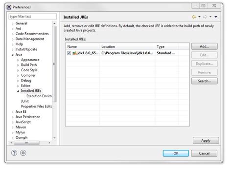 Java Why Are There No Compatible Jres In The Execution Environments