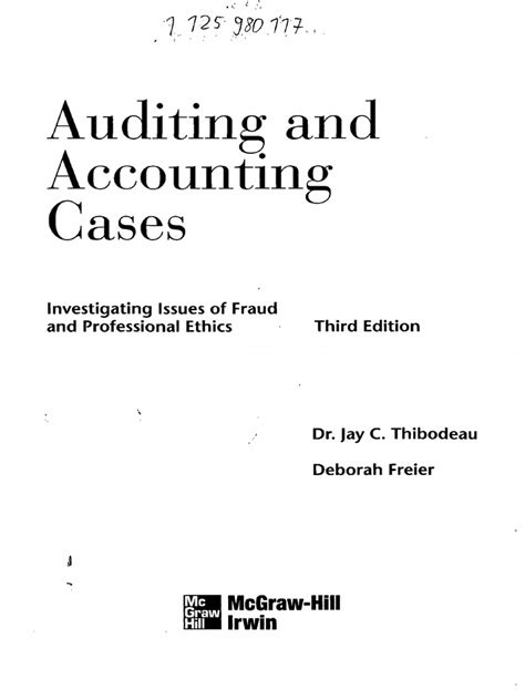 Auditing And Accounting Cases Pdf Financial Audit Accounting
