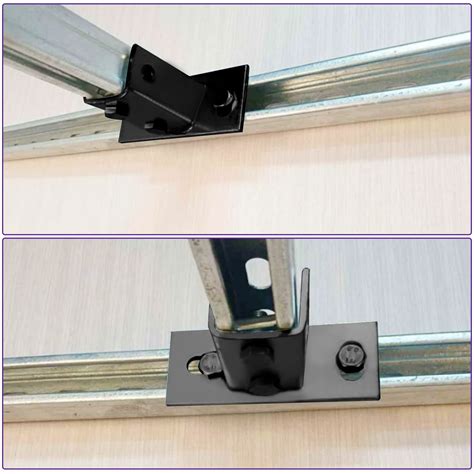 Nrspp 6 Pcs 2 Slotted Hole U Post Base Strut Mount Fit For 1 5 8” Square Single