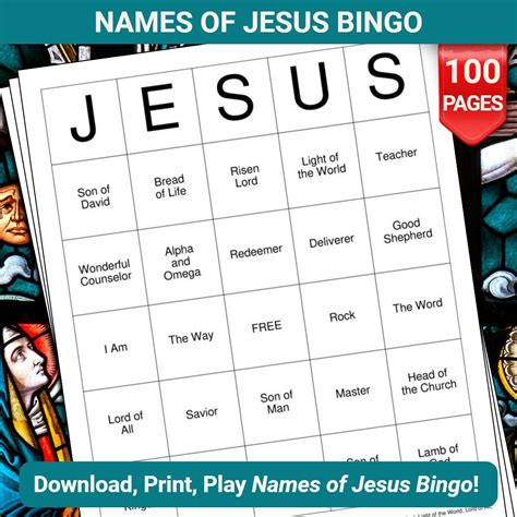Jesus Bingo Cards Printable Free Printable Hq