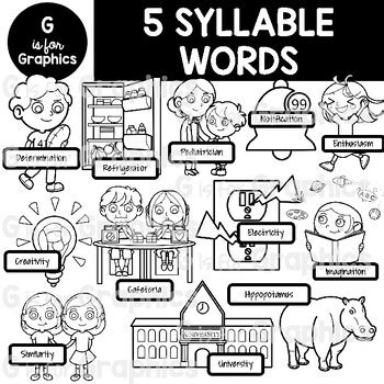 Five Syllable Words Syllables And Word Stress Qgwr
