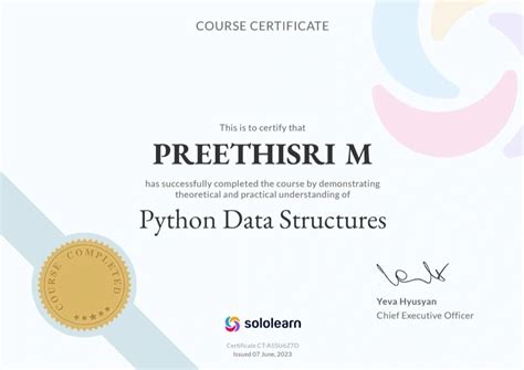 Preethisri M On Linkedin Python Datastructures
