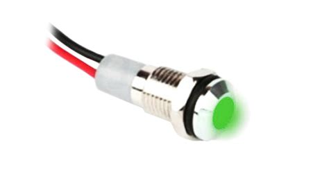 Panel Mount Lamp Indicator Led 98mm 5v Green Micro Robotics
