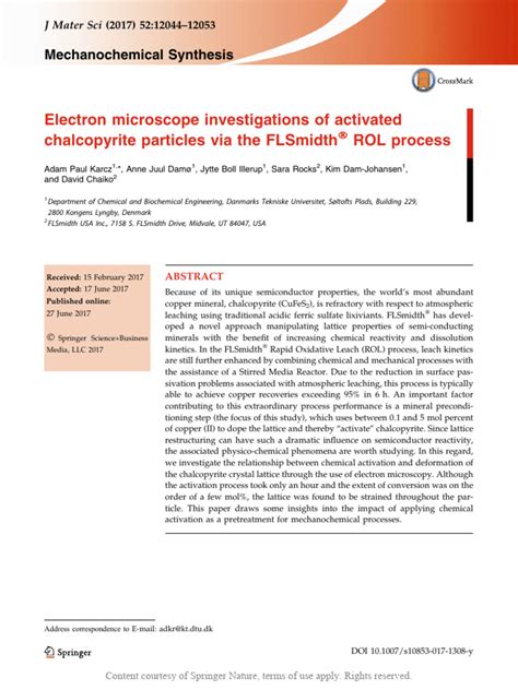 Electron Microscope Investigations Of Activated Ch Pdf Transmission Electron Microscopy X