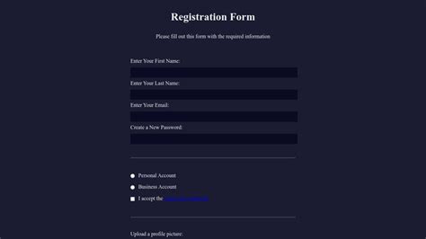Registration Form