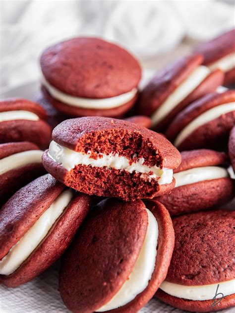 Red Velvet Whoopie Pies With Cream Cheese Filling If You Give A