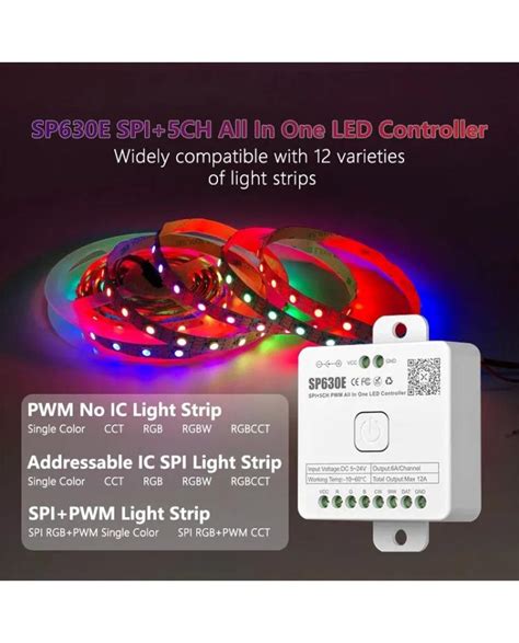Sp630e Spi Pwm All In One Bluetooth Light Controller