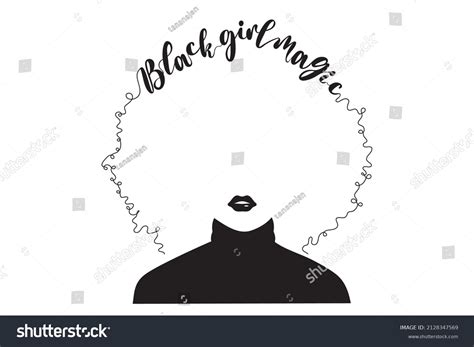 Black Girl Magic Afro Woman Stock Vector Royalty Free 2128347569 Shutterstock