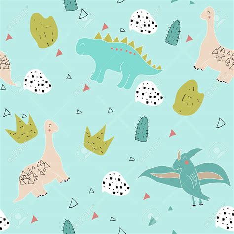 Download “be The Dinosaur With Adorable Patterns” Wallpaper