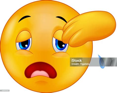 Ilustrații De Stoc Cu Epuizat Emoticon Smiley Desen Animat Descarca Imaginea Acum 2015