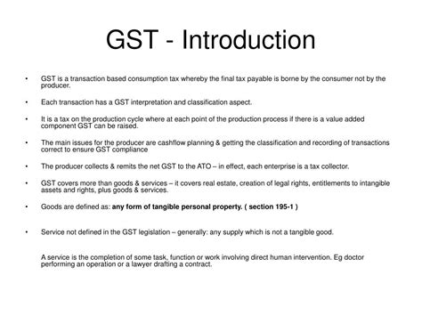 Ppt Gst Basic Concepts Powerpoint Presentation Free Download Id