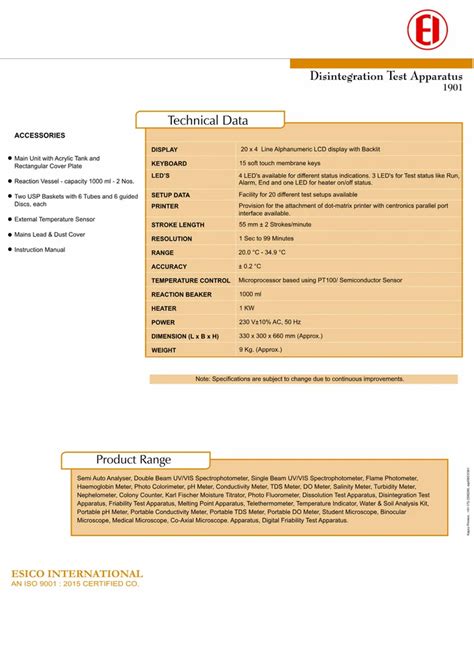Mild Steel Microprocessor Disintegration Test Apparatus 2 Basket Model Namenumber 2901 At