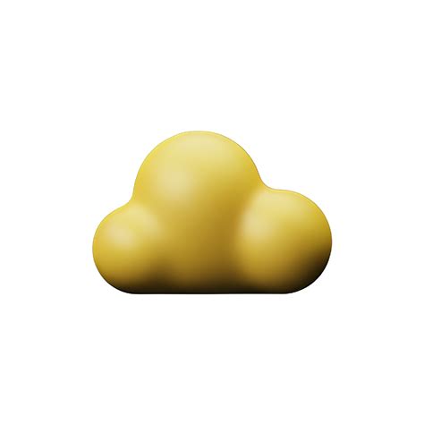 Cloud D Element PNG