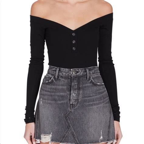 Alix Nyc Tops Alix Sutton Henley Bodysuit Poshmark