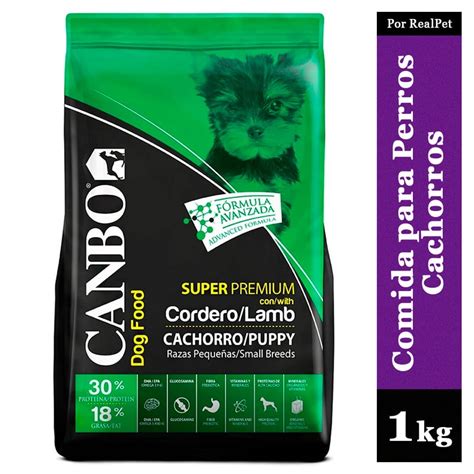 Comida Para Perros Cachorros Pequeños Canbo Cordero 1 Kg Canbo