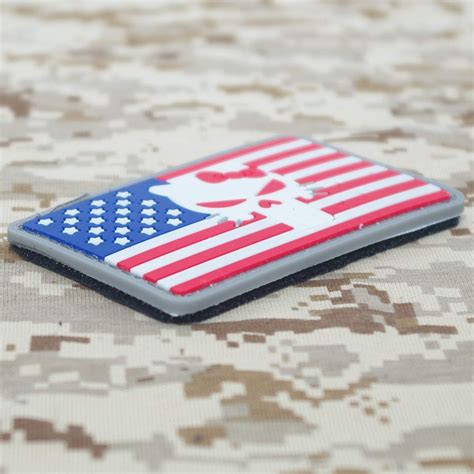 Hello Kitty Red Eyes On Usa Flag Pvc Patch With Velcro Airsoft