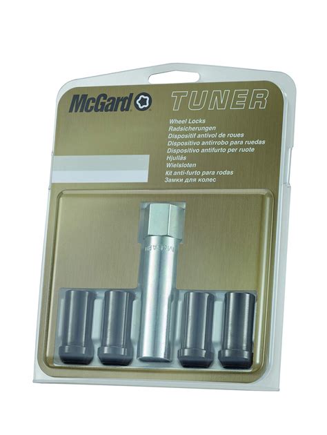 21mm 22mm Dual Hex Security Lugs Mcgard 24516 Black Wheel Lock Set 5