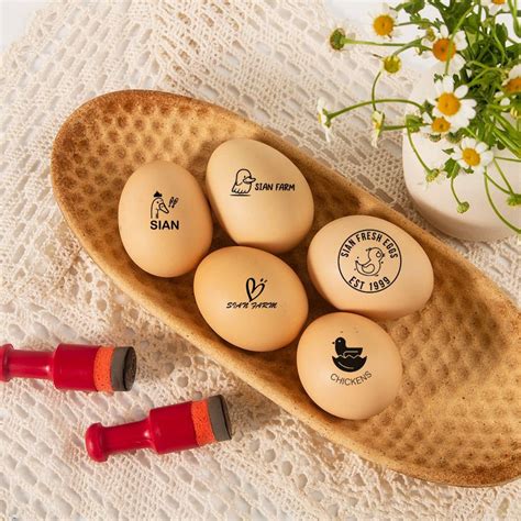 Egg Stamp From Sian Farmnew Personalized Egg Sealcustom Fresh Egg