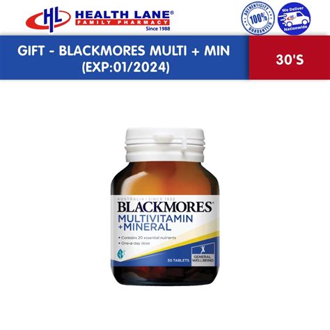 Blackmores Multivitamin Mineral 30s [exp 01 2024] Shopee Malaysia