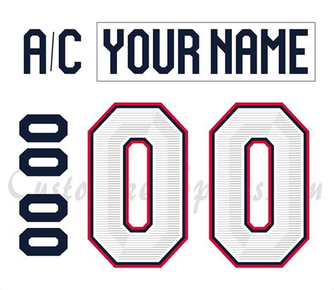 Iihf Team Usa Customized Number Kit For 2022 White Hockey Jersey