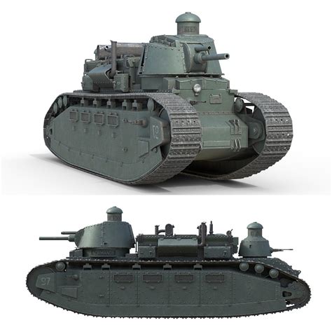 3d Char 2c Heavy Tank Turbosquid 2353136