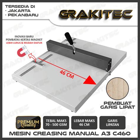 Jual Mesin Creasing Manual A3 Pembuat Garis Lipatan Buku Undangan
