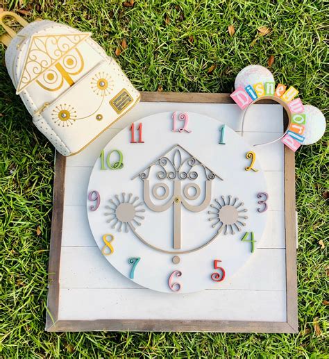 Colorful Its A Small World Clock Small World Ride Clock Etsy