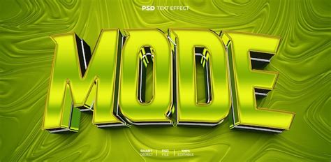 premium psd mode 3d editable text effect