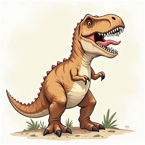 How To Draw Cartoon T Rex
