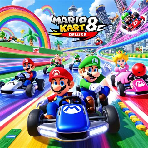 Nintendo Switch™ Mario Kart™ 8 Deluxe Bundle Full Game Download 3 Mo