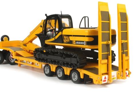 Miniature Construction World Erf With Nooteboom Step Frame Trailer