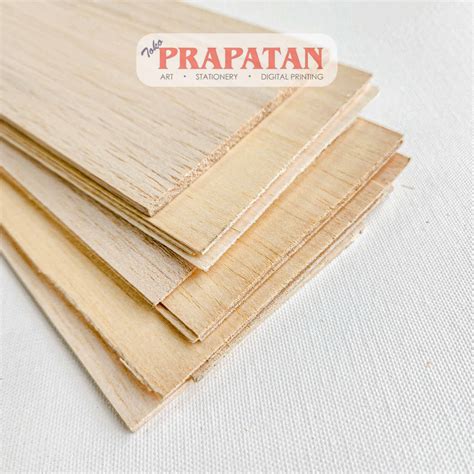 Jual Kayu Balsa Sheet 100mm X 1000mm Bahan Maket Shopee Indonesia