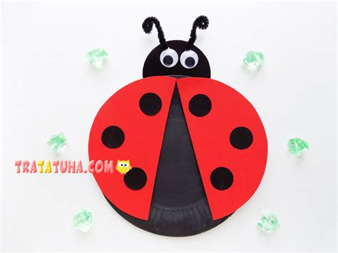 Paper Plate Ladybug Craft