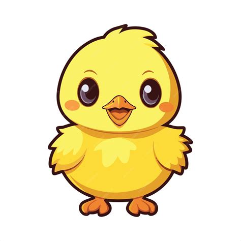 Bebé Pollito Lindo Divertido Dibujos Animados Kawaii Clipart Colorido