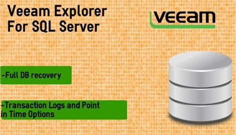 Veeam Explorer For Sql Server Is Blog Discussion For This Week For Us