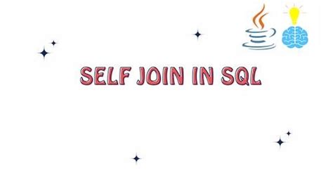 Self Join In Sql With Examples