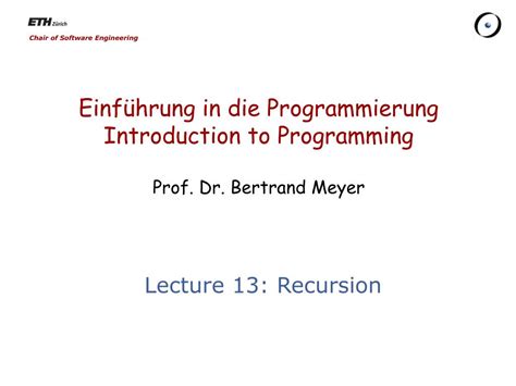 Ppt Einführung In Die Programmierung Introduction To Programming Prof