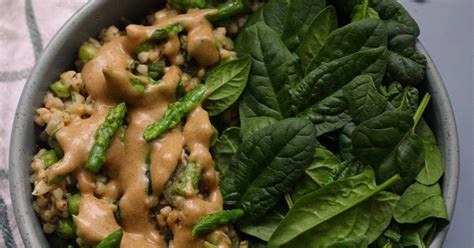 Vegan Green Buckwheat Risotto With Honey Mustard Dressing Best Of Vegan