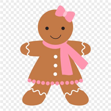 Gingerbread Girl Cartoon 5 Ft Led Red Gingerbread Girl Battery