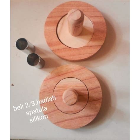 Jual 1 Set Cetakan Donat Kayu Ring Kayupembatas Adonanpenekan