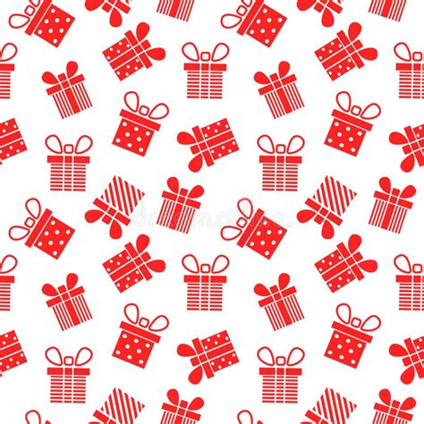 Seamless Pattern With Red T Boxes Vector Illustration Stock Vector