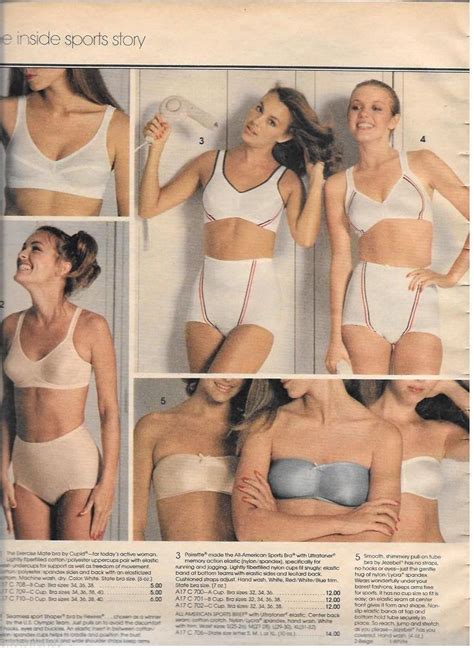Small Lot Of Vintage Spiegel Catalog Lingerie Bras Shapers Clippings